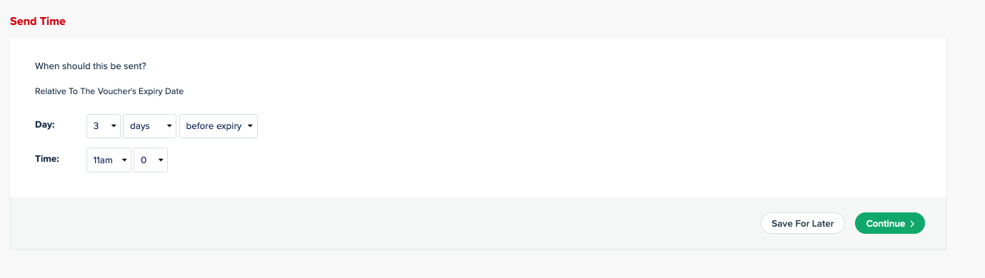 Voucher Reminders for Redcat Coupons - TalkBox Support Centre